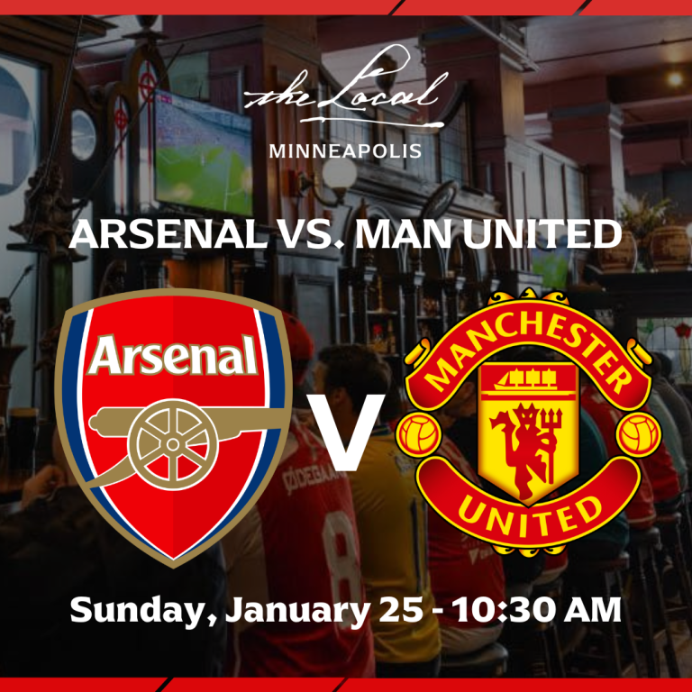 Arsenal Vs. Manchester United Premier League Watch Party - Sunday ...